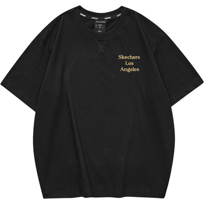 Skechers/斯凯奇正品春季新款女子休闲针织短袖T恤 L121W194