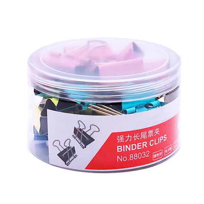 【当天发货】3筒长尾夹票据夹子