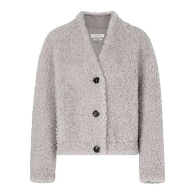 CONCISE-WHITE简白 2025秋季新款V领廓形短外套女简约百搭短外套