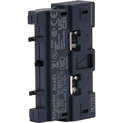 施耐德GV2电动机断路器辅助触点GVAE11 正装2常开触头模块GVAE20