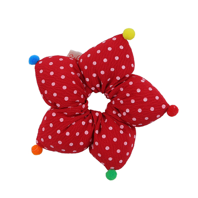 韩系女童百搭彩球星星大肠发圈