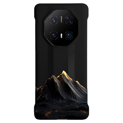 适用华为Mate60RS/70Pro+手机壳Mate60Pro+保护套半包防摔70RS/50RS非凡大师硬壳40RS轻薄后壳黑金山脉磁吸款
