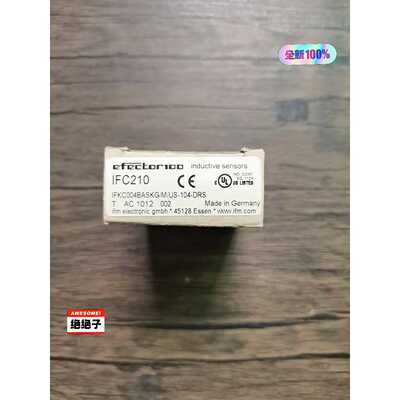 全新原装正品易福门IFC210接近开关实物拍摄数量