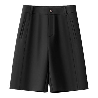 爆款通勤西装五分裤女秋季2025新款A字阔腿西裤高腰显瘦直筒中裤