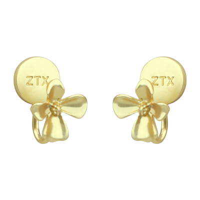 ztx蚊香盘耳夹哑光气质复古优雅