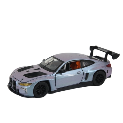 1:24仿真宝马M4GT3合金拉力赛车声光模型BMW合金车模摆件礼物男生