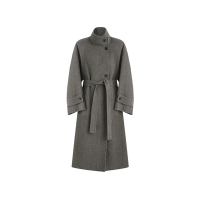 范洛法式重工100羊毛双面呢大衣