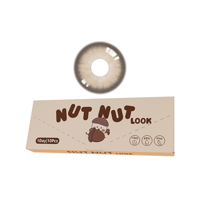 【焦糖布朗棕】坚果力美瞳日抛10片大眼朱丽叶系列大直径轻混血款