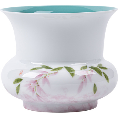 观岚手绘建水陶瓷茶洗茶渣桶