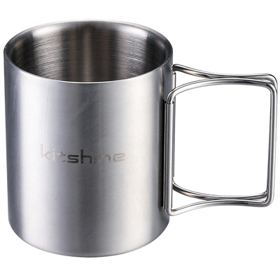 kitshine304不锈钢可折叠马克杯