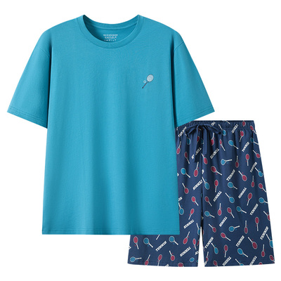 舒雅男士纯棉家居服套装