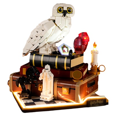 YEABRICKS LED灯饰适用76466哈利·波特与魔法石 电影 收藏版灯光