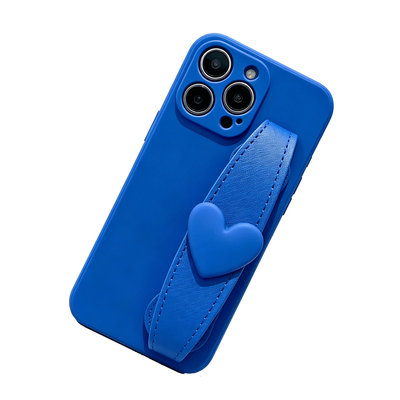 Realme适用V70 V60s手机壳GT Neo7x蓝色手腕带GT8 7pro小爱心Neo8 7 6 5 SE真我10 11 12 13 14Pro套V11女V50