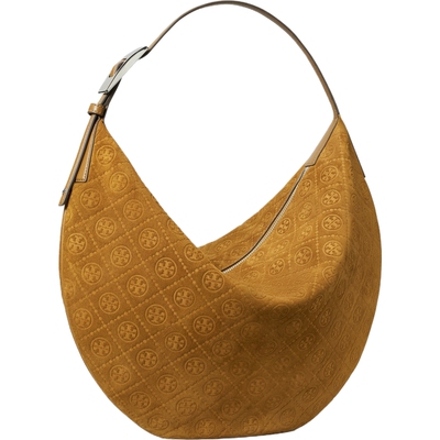 【礼物】TORY BURCH 汤丽柏琦 T MONOGRAM 单肩新月包 169373