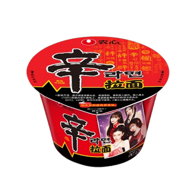 农心辛拉面香菇牛肉面114g大桶面