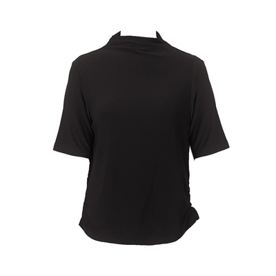 容子木ROSEMOO24年冬季新款微弹舒适小高领短袖套头衫RCL4TP127A