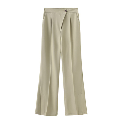 CUBIC休闲长裤开衩设计休闲裤