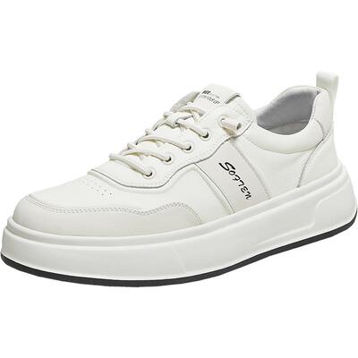 百思图熊猫男士运动板鞋