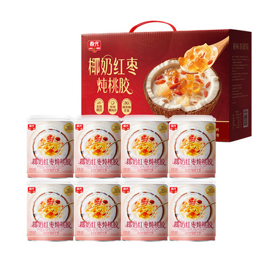 春光海南特产椰奶红枣炖桃胶即食早餐饮料年货礼盒椰汁椰子送礼