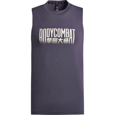 Adidas/阿迪达斯正品2025男士透气修身圆领T恤运动训练背心KT6890