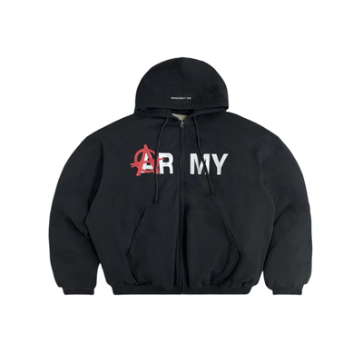 Projectgr迷彩双面穿连帽棉服