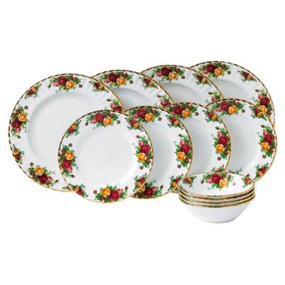 royalalbert皇家玫瑰餐具套装