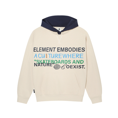 美国ELEMENT滑板连帽卫衣