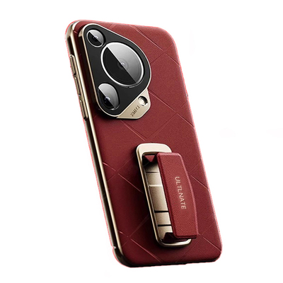 适用华为Pura80Ultra手机壳新款进口真皮Pura80pro全包二合一腕带支架pura70防摔保护套pro+高端商务男女皮套