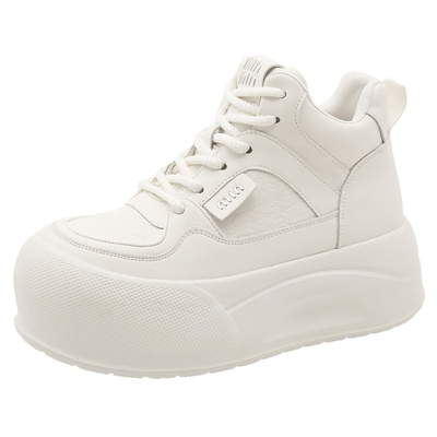 欧洲站高帮小白鞋女2025新款秋冬