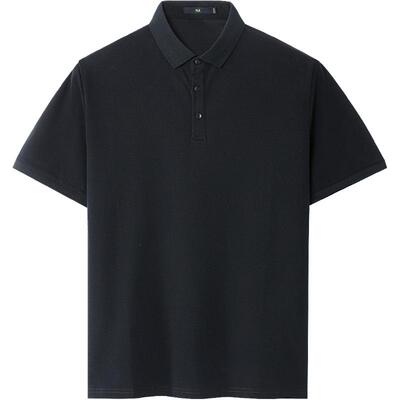 海澜之家胸口字母透气短袖POLO男