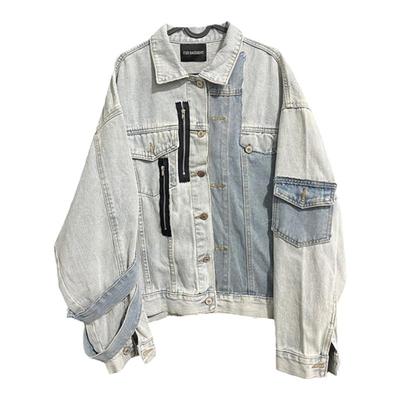 小众秋冬水洗牛仔外套夹克