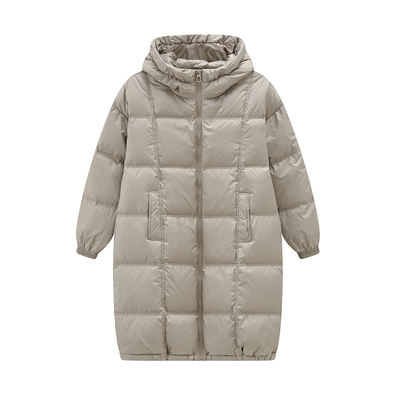 naegvrre小个子连帽长款羽绒服