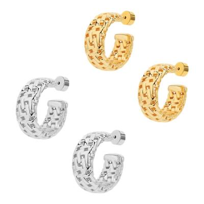 Tender SocietyT for Tender系列老花镂空耳圈高级感原创耳饰