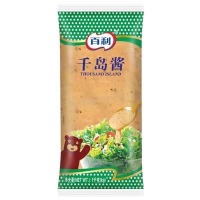 百利【千岛酱1kg2袋】沙拉寿司