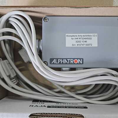 ALPHATRON VHF RT2048/5022 Mikrofon Verst?rker Schaltbox V2.0