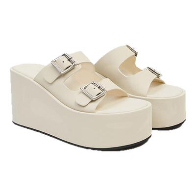 【明星同款】ANN ANDELMAN  25夏季舒适松糕厚底凉鞋拖鞋 301286