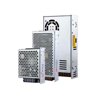 明伟S-350W24V开关电源220V转12V5V48V直流监控变压器50W100W150W