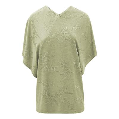 COCOBELLA竹叶提花蝙蝠袖针织衫