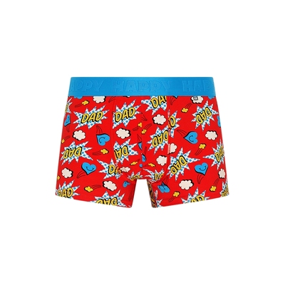 【2025新款】Happy Socks男士内裤超级潮爸个性满印四角平角裤