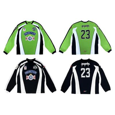 ProjectGR复古拼接印花冰球服