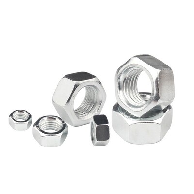 六角螺母镀镀黑白锌锁紧六角螺母