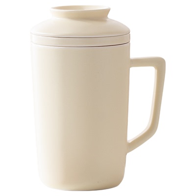 南山先生半见茶水分离泡茶马克杯