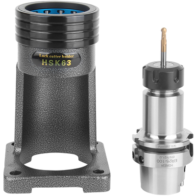 轴承锁刀座HSK63A HSK50E 40E 32E25 IS020 30数控刀柄滚珠拆刀器