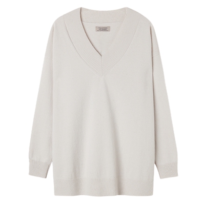 【季末折扣】FALCONERI女士V领宽松长袖山羊绒毛衣针织衫DMLX228