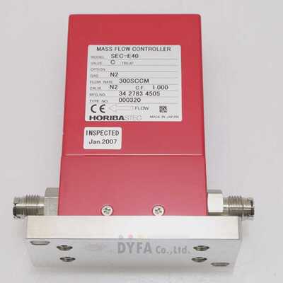 HORIBASTEC used SEC-E40 300SCCM N2 MASS FLOW CONTROLLER MFC-