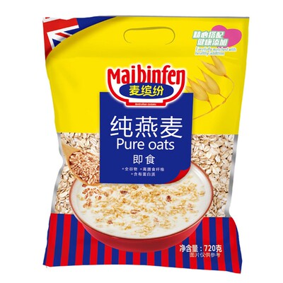 谷物冲饮原味720g*1袋晚餐燕麦片