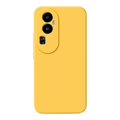 适用oppoReno10手机壳Reno10Pro/10Pro十新款OPPO液态硅胶5G黄色保护套pro+全包105G防摔PHW110PHV女男PHU软