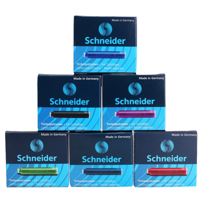 施耐德欧标口径钢笔一次性墨水胆