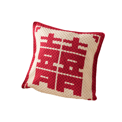 结婚用品毯子手工编织