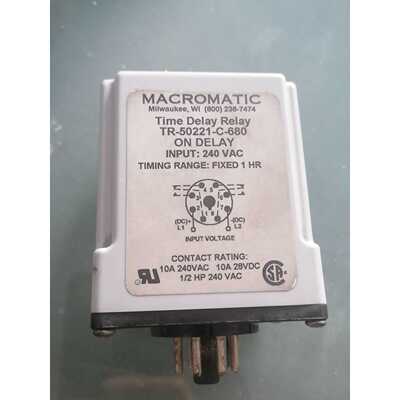 〔议价-可维修〕进口美国 Macromatic 继电器 TR-502 工控自动化